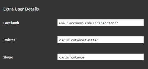 Adding Extra User Profile Fields in Wordpress Admin - Carlo Fontanos