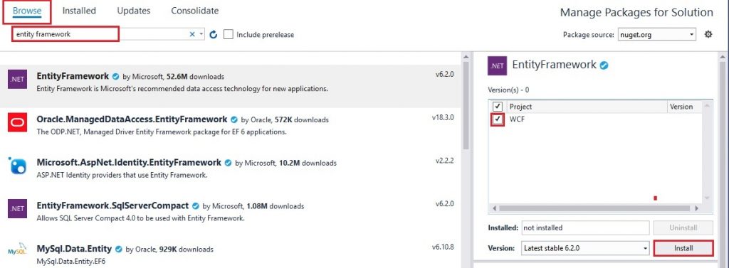 Consuming WCF in ASP.NET MVC 5 with Entity Framework 6 using Visual Studio 2017 [Tutorial ...